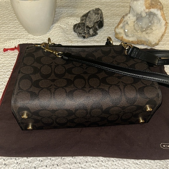 Coach | Bags | Tilly Top Handle Satchel With Signature Canvas Coach ...
